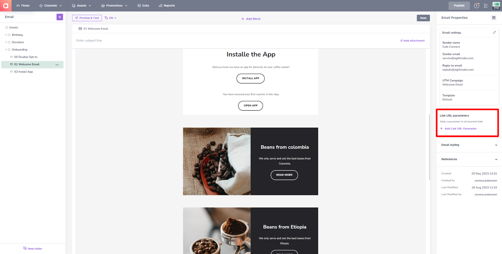 Personalising links and images – Agillic Support