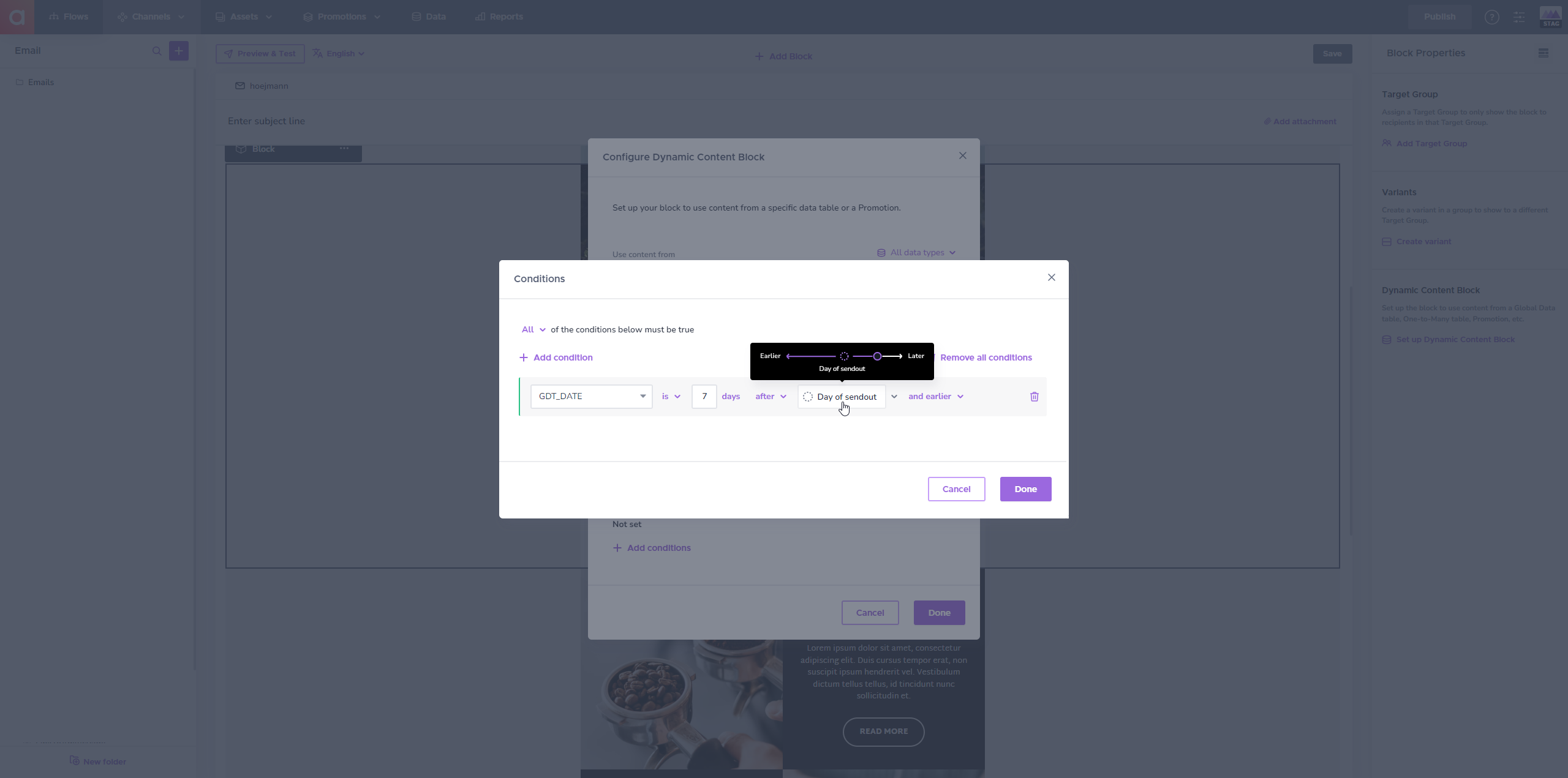 Leveraging Data Conditions for Content Personalisation – Agillic Support