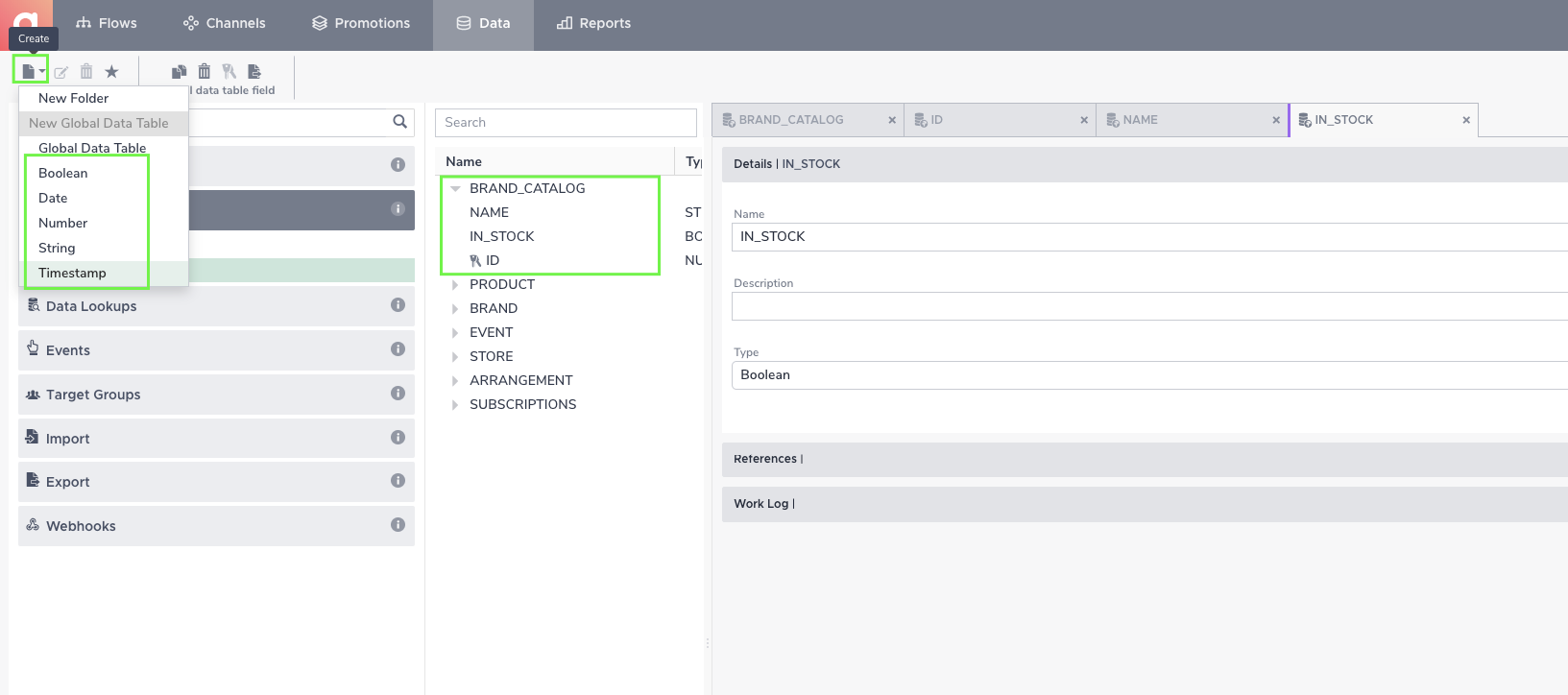 How to Create a Global Data Table – Agillic Support