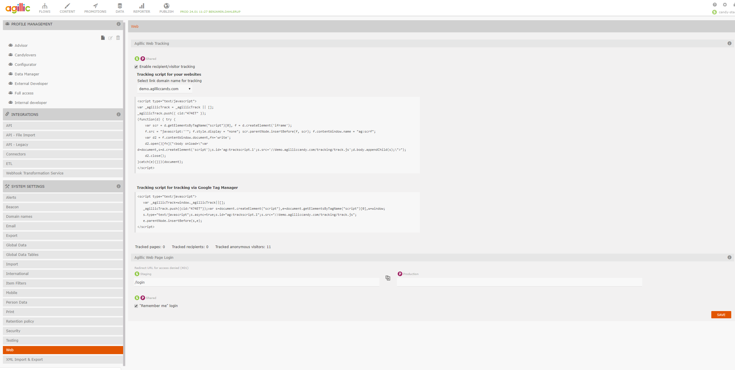 How to Set up the Agillic Tracking Script – Agillic Support